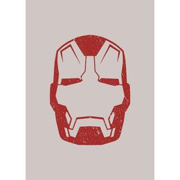 Bild Komar "Iron Man Helmet MK 43", rot (farbe bild(er): rot), B:50cm H:70cm, Holz, Papier, Bilder, Bild, Wandbild zur Dekoration im Kinderzimmer - ohne Rahmen