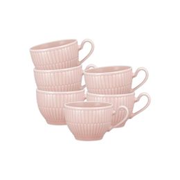 Espressotasse Seltmann Weiden "Espressotassen Amina 0,1 l 6er Set", rosa (ros&eacute;), 6 tlg., Porzellan, Trinkgef&auml;&szlig;e, Espressotasse