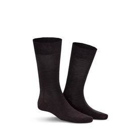 Socken Kunert "Socke Gary", Herren, Gr. 39-42, braun (braun, meliert 8210), Obermaterial: 70% Schurwolle WV. 20% Baumwolle CO. 8% Polyamid PA. 2% Elasthan EL., Socken Socken