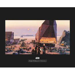 Bild Komar "Star Wars Classic RMQ Java Market", bunt (farbe bild(er): bunt), B:50cm H:40cm, Holz, Papier, Bilder, Bild, Wandbild zur Dekoration im Kinderzimmer - ohne Rahmen