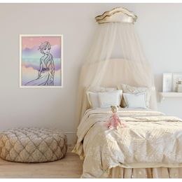 Wandbild Komar "Disney Frozen Pastell Lights", farbe bild(er): lila,rosa, Disney, 1 Stk., Vlies, Bilder, Wandbild, 50 x 70 cm (Breite x H&ouml;he) - Kinderzimmer, Dekoration