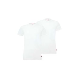 Levi's T-Shirt LEVI'S "T-Shirt 2er Pack", Damen, Gr. L, wei&szlig;, Obermaterial: 95% Baumwolle CO. 5% Elasthan EL., Shirts T-Shirt