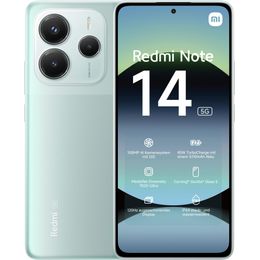 Xiaomi Smartphone "Redmi Note 14 5G", gr&uuml;n (korallengr&uuml;n), 256 GB, Mobiltelefone, Smartphone
