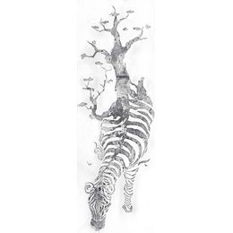 Wandbild Kayoom, silber (farbe bild(er): silber), Zebras, Bilder, Wandbild