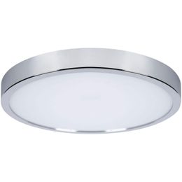 Paulmann LED Deckenleuchte "Aviar", grau (chromfarben), 1, &Oslash; 36cm H: 6,2cm, 1 Stk., Leuchten, LED Deckenleuchte