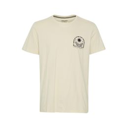 T-Shirt Blend "T-Shirt BHTee", Damen, Gr. M, beige (oyster gray), Obermaterial: 100% Baumwolle CO., regular fit normal, Shirts T-Shirt