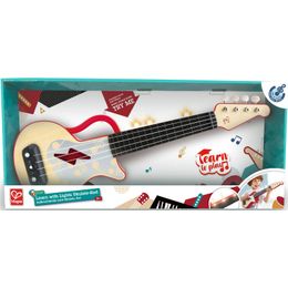Spielzeug-Musikinstrument HAPE "Elektrische Lern-Ukulele, rot", rot (natur, feuerrot), Spielzeug-Musikinstrumente, KinderB:17cm H:6cm L:53cm, Spielzeug-Musikinstrument, B:17cm H:6cm L:53cm