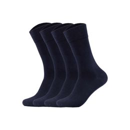 Sneakersocken Camano "Socken 4er Pack", Herren, Gr. 39-42, blau (marine), Obermaterial: 97% Baumwolle CO. 3% Elasthan EL., Socken Sneakersocken