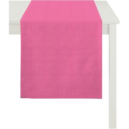 Tischl&auml;ufer Apelt "Arizona, Uni-Basic" Gr. 2, pink, B:60cm L:200cm, Leinen, Polyester, Tischdecken, Tischl&auml;ufer, Leinenoptik