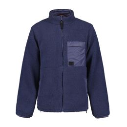 Fleecejacke Icepeak "ARDES", Herren, Gr. L, blau, Obermaterial: 100% Polyester. Futter: 100% Polyamid, regular fit, angesetztes B&uuml;ndchen, Jacken Fleecejacke, f&uuml;r Erwachsene, mit Kapuze und Kordelzug, mit Stehkragen