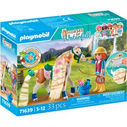 Konstruktions-Spielset Playmobil "Ellie & Pferd mit Kreppeisen (71639), Horses of Waterfall", bunt, Spielbausteine, Kinder, Kunststoff, Konstruktions-Spielset, Made in Europe