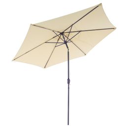 Sonnenschirm Vcm "Sonnenschirm Spannweite &Oslash; 2,90m", beige (creme), Obermaterial: 100% Sonstiges Material (Ananasfaser) AM_PF ., Standschirme, Sonnenschirm
