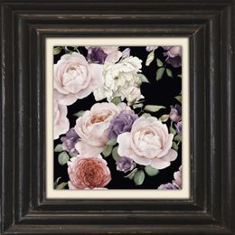 Leinwandbild queence "Blumen", rosa (farbe bild(er): rosa), B:40cm H:40cm T:2cm, Canvas, Holzrahmen, Bilder, Leinwandbild, Premium-Leinwandstoff, Handarbeit aus Deutschland, 40x40cm