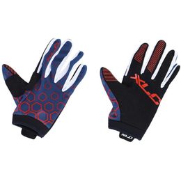 Fahrradhandschuhe Xlc "Langfingerhandschuh MTB CG-L14" Gr. S, blau (blau, rot), Handschuhe, S, Materialmix, Fahrradhandschuhe