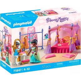 Konstruktions-Spielset Playmobil "Prinzessinnen-Schlafzimmer mit Ankleide (71847), Princess Magic", bunt, Spielbausteine, Kinder, Kunststoff, Konstruktions-Spielset, Made in Europe