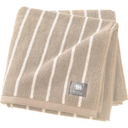 Handtuch Musterring "Needlestripe", beige, B:50cm L:100cm, Jacquard, Baumwolle, Handt&uuml;cher, Handtuch, hautschmeichelnd, super weich