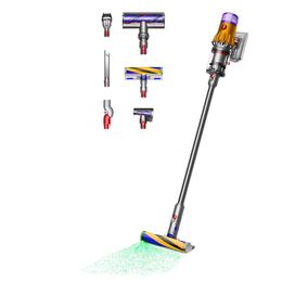Dyson Akku-Hand-und Stielstaubsauger "V12&trade; Detect Slim Absolute", gelb (gelb, nickel), B:25cm H:123,4cm T:25cm, Akkusauger, Akku-Hand-und Stielstaubsauger