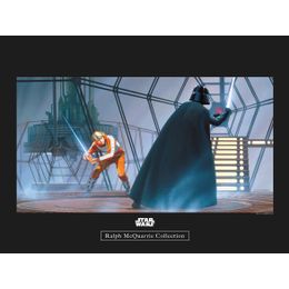 Bild Komar "Star Wars Classic RMQ Vader Luke Carbonit Room", bunt (farbe bild(er): bunt), B:40cm H:30cm, Holz, Papier, Bilder, Bild, Wandbild zur Dekoration im Kinderzimmer - ohne Rahmen