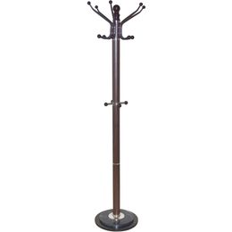 Kleiderst&auml;nder, braun, H:176cm T:47cm &Oslash;:47cm, Marmor, Metall, HOFMANN LIVING AND MORE, Garderobenst&auml;nder, Kleiderst&auml;nder, Garderobenst&auml;nder