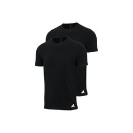 T-Shirt adidas originals "T-Shirt Crew Neck Shirt Active Flex Cotton 2er Pack", Herren, Gr. XXL, schwarz, Obermaterial: 95% Baumwolle CO. 5% Elasthan EL., Shirts T-Shirt