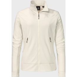 Sch&ouml;ffel Fleecejacke SCH&Ouml;FFEL "Fleece Jkt Style Blaueis WMS", Damen, Gr. 40, beige (9040, natur), Oberstoff: 94% Polyester, 6% Elasthan, regular fit, hoch geschlossener Ausschnitt, Jacken Fleecejacke