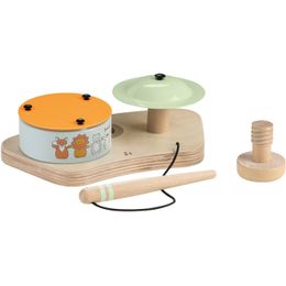 Spielzeug-Musikinstrument hauck "Play Drums S, hauck Animals", bunt, Spielzeug-Musikinstrumente, KinderB:19,5cm H:7cm T:11cm, Holz, Spielzeug-Musikinstrument, f&uuml;r hauck Play Tray, B:19,5cm H:7cm T:11cm