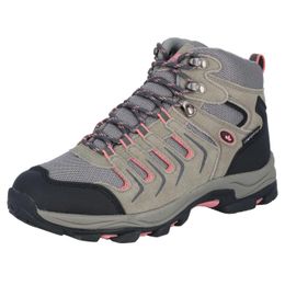 Wanderstiefel Lico "Outdoorstiefel Manaslu High", Damen, Gr. 36, grau, Veloursleder, Schuhe Wanderstiefel