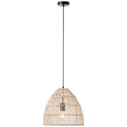 Brilliant Pendelleuchte "Minster", beige (natur, wei&szlig;), 1, &Oslash; 35cm H: 120cm, 1 Stk., Leuchten, H&auml;ngelampe 35cm natur/wei&szlig;, Pendelleuchte