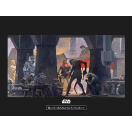 Bild Komar "Star Wars Classic RMQ Mos Eisley Streets", bunt (farbe bild(er): bunt), B:40cm H:30cm, Holz, Papier, Bilder, Bild, Wandbild zur Dekoration im Kinderzimmer - ohne Rahmen