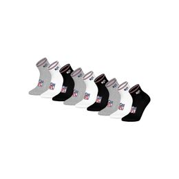Kurzsocken NFL "Socken NFL SHIELD 9Pack Quarter Socks 9er Pack", Damen, Gr. 43-46, bunt (wei&szlig;, grau, schwarz), Obermaterial: 70% Baumwolle CO. 29% Polyester PES. 1% Elasthan EL., Socken Kurzsocken