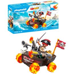 Konstruktions-Spielset Playmobil "Rasendes Piratenboot (71720), Funstars", bunt, Spielbausteine, Kinder, Kunststoff, Konstruktions-Spielset, Made in Europe