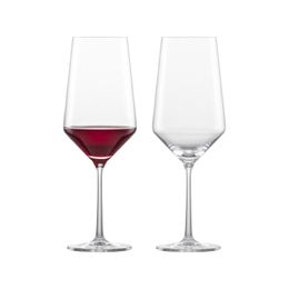 Rotweinglas ZWIESEL GLAS "Rotweingl&auml;ser Pure 680 ml 2er Set transparent", bunt (transparent), 2 tlg., Glas, Trinkgef&auml;&szlig;e, Rotweinglas
