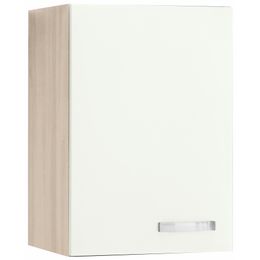H&auml;ngeschrank Optifit "Faro", wei&szlig; (wei&szlig; matt), B:40cm H:57,6cm T:34,6cm, Schr&auml;nke, H&auml;ngeschrank, mit Metallgriff, Breite 40 cm