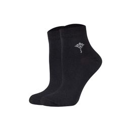 JOOP! Sneakersocken JOOP "Socken Women for your daily glam cotton Socks 1p 2er Pack", Damen, Gr. 35-38, schwarz, Obermaterial: 87% Baumwolle CO. 10% Polyamid PA. 3% Elasthan EL., Socken Sneakersocken