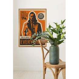 Wandbild Komar "Marvel Loki This is About Everything", orange (farbe bild(er): orange), Disney, 1 Stk., Vlies, Bilder, Wandbild, 50 x 70 cm (Breite x H&ouml;he) - Kinderzimmer, Dekoration