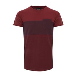 T-Shirt INDICODE "T-Shirt IDMorler", Herren, Gr. M, rot (bordeaux), Web, Obermaterial: 100% Baumwolle CO., regular fit normal, Rundhals, Shirts T-Shirt