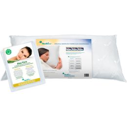 Wasserkissen Mediflow "Mediflow Aloe Vera Kombipack - Kissen+Bezug 5223 40x80cm", wei&szlig;, B:40cm L:80cm, Baumwolle, Kunstfaser, Wasser, Funktionskissen, Wasserkissen
