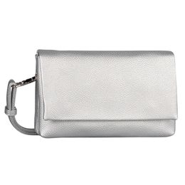 Abendtasche Gabor "Salara", Damen, Gr. B/H/T: 23cm x 14cm x 4,5cm, silber, Polyurethan, clean, gepflegt, gepr&auml;gtes Muster, unifarben, Taschen Abendtasche, schlicht und funktional, mit 2 Kammern je nach Anlass variabel tragbar