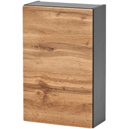 H&auml;ngeschrank Welltime "Kaunas", braun (wotaneiche), B:40cm H:64cm T:20cm, Holzwerkstoff, Schr&auml;nke, H&auml;ngeschrank, BxTxH: 40x20x64 cm