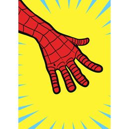 Bild Komar "Marvel PowerUp Spider-Man Hand", bunt (farbe bild(er): bunt), B:50cm H:70cm, Holz, Papier, Bilder, Bild, Wandbild zur Dekoration im Kinderzimmer - ohne Rahmen