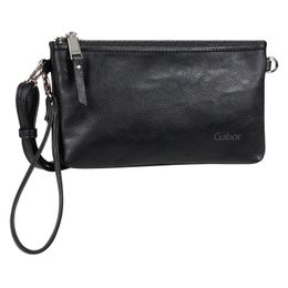 Abendtasche Gabor "Emmy", Damen, Gr. B/H/T: 22,5cm x 13,5cm x 4,5cm, schwarz, Polyurethan, Polyurethan (PU), Taschen Abendtasche, aus weichem Lederimitat als praktisch l&auml;ssige "Bag in Bag" tragbar