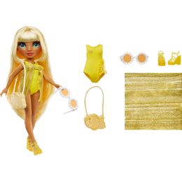 Anziehpuppe RAINBOW HIGH "Rainbow High Swim & Style Fashion Doll- Sunny (Yellow)", gelb, Puppen, Kinder, Anziehpuppe