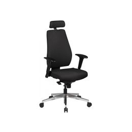 KADIMA DESIGN Luxus-B&uuml;rostuhl "Komfort Plus": Ergonomische R&uuml;ckenlehne, verstellbare Sitz-/R&uuml;ckenneigung, Kopfst&uuml;tze, strapazierf&auml;higer Stoff, Aluminium-Fu&szlig;kreuz.