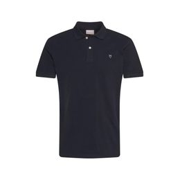 KnowledgeCotton Apparel Poloshirt 'Rowan' Herren Gr&ouml;&szlig;e XL navy / wei&szlig;