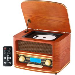 Cyberlux Retro Nostalgie Holz Radio CD/MP3 USB Player Nostalgieradio
