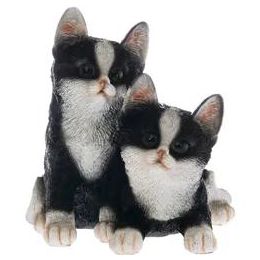 Dekofigur "Katzenkinder", schwarz (schwarz, wei&szlig;), B:19cm H:17cm T:18cm, Polyresin (Kunststein), MyFlair M&Ouml;BEL & ACCESSOIRES, Dekofiguren, gelb/wei&szlig; getigert, Wohnzimmer