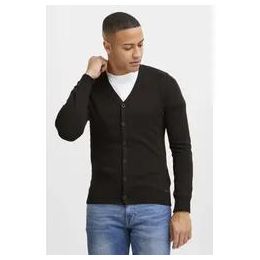 Cardigan Blend "BHCaden", Herren, Gr. L, schwarz, Feinstrick, 100% Baumwolle, unifarben, regular fit normal, V-Ausschnitt, elastischer Bund, Strickjacken, Gem&uuml;tlicher Feinstrick-Cardigan