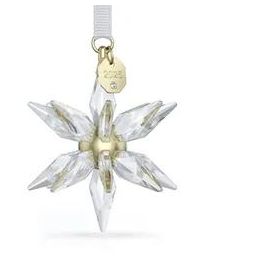 Dekoh&auml;nger Swarovski "Kristallfigur Sammelfigur Annual Edition 3D Ornament 2025", wei&szlig; (kristallwei&szlig;, goldfarben, wei&szlig;), Dekoh&auml;nger, Baumwolle, Kristallglas, Metall, Swarovski Kristall