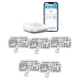 homematic IP Smart-Home-Zubeh&ouml;r "Starter Bundle Rollladensteuerung f&uuml;r 5 Rollladen", wei&szlig;, B:31cm H:12cm T:37cm, Smart-Home-Stationen
