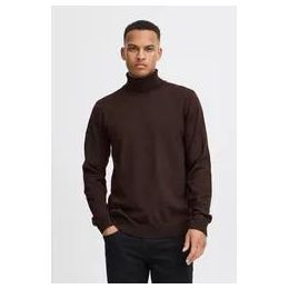 Strickpullover Blend "BHBruton V-neck", Herren, Gr. 3XL, chicory coffee, Feinstrick, 100% Polyester, meliert, Basic, regular fit normal, ohne Ausschnitt, eingesetzt, Pullover Strickpullover, Stilvoller Strickpullover mit Rollkragen